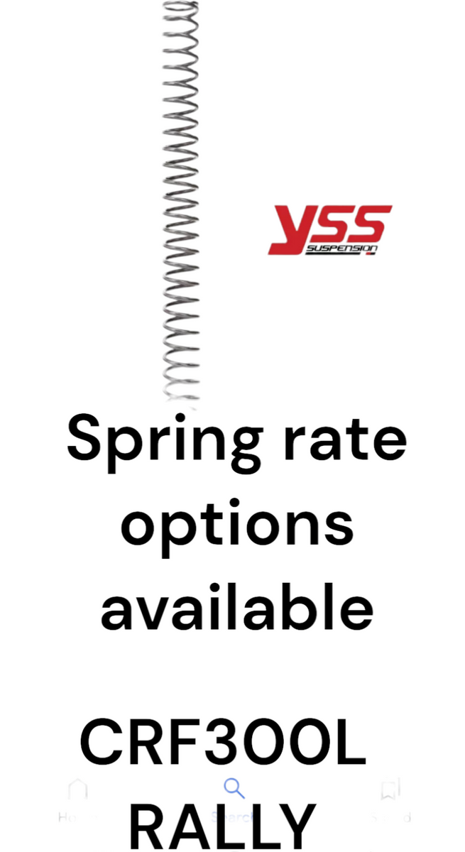 YSS FORK SPRING CRF300L AND RALLY| SSS Motorcycles