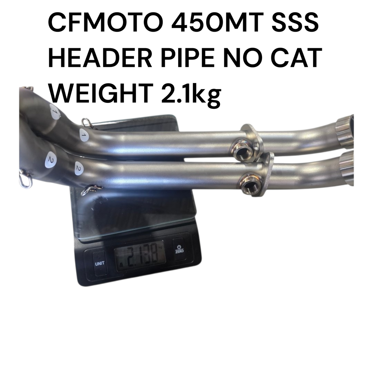 CFMOTO 450MT SSS DECAT HEADER EXHAUST PIPE| SSS Motorcycles