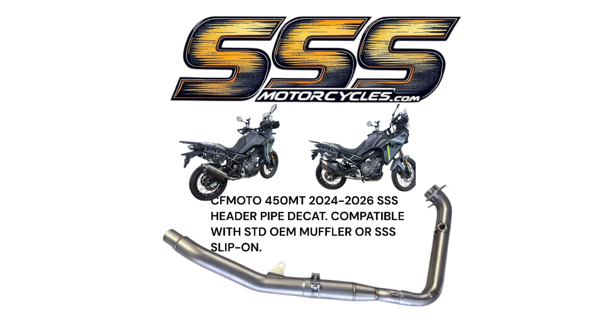 CFMOTO 450MT SSS DECAT HEADER EXHAUST PIPE| SSS Motorcycles
